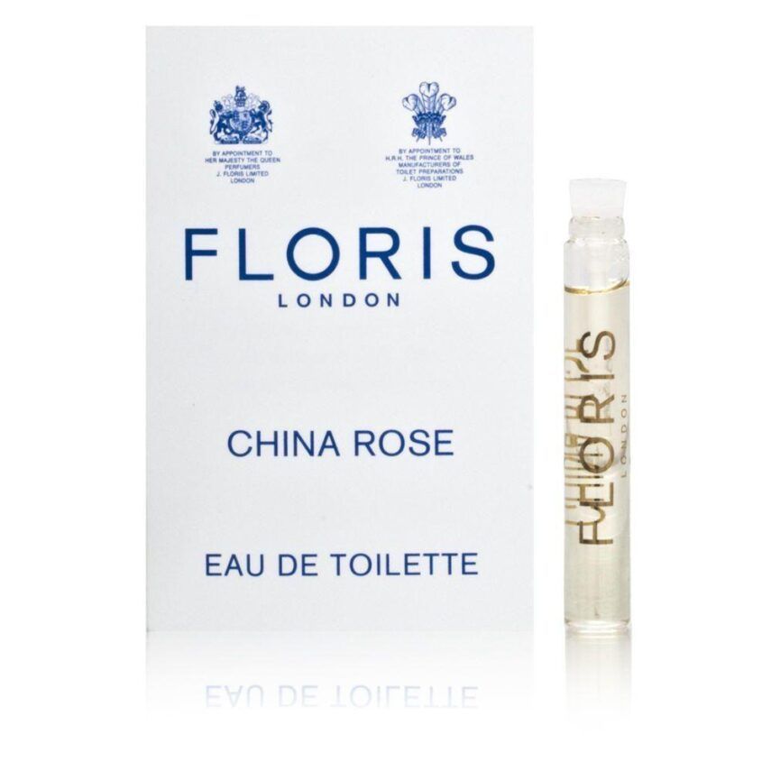 Floris China rose eau de toilette vial sample - crabtree & evelyn