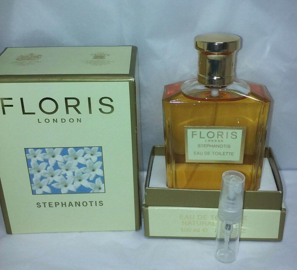Floris London stephanotis sample vial 3 ml bottle large perfume is not ...